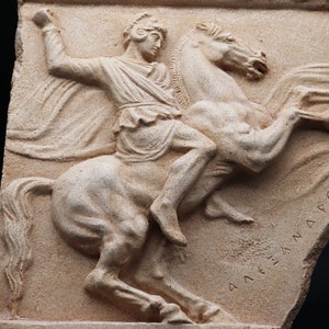 Alexander the Great Archaic Plaque, Porestone Alexander of Macedon ...