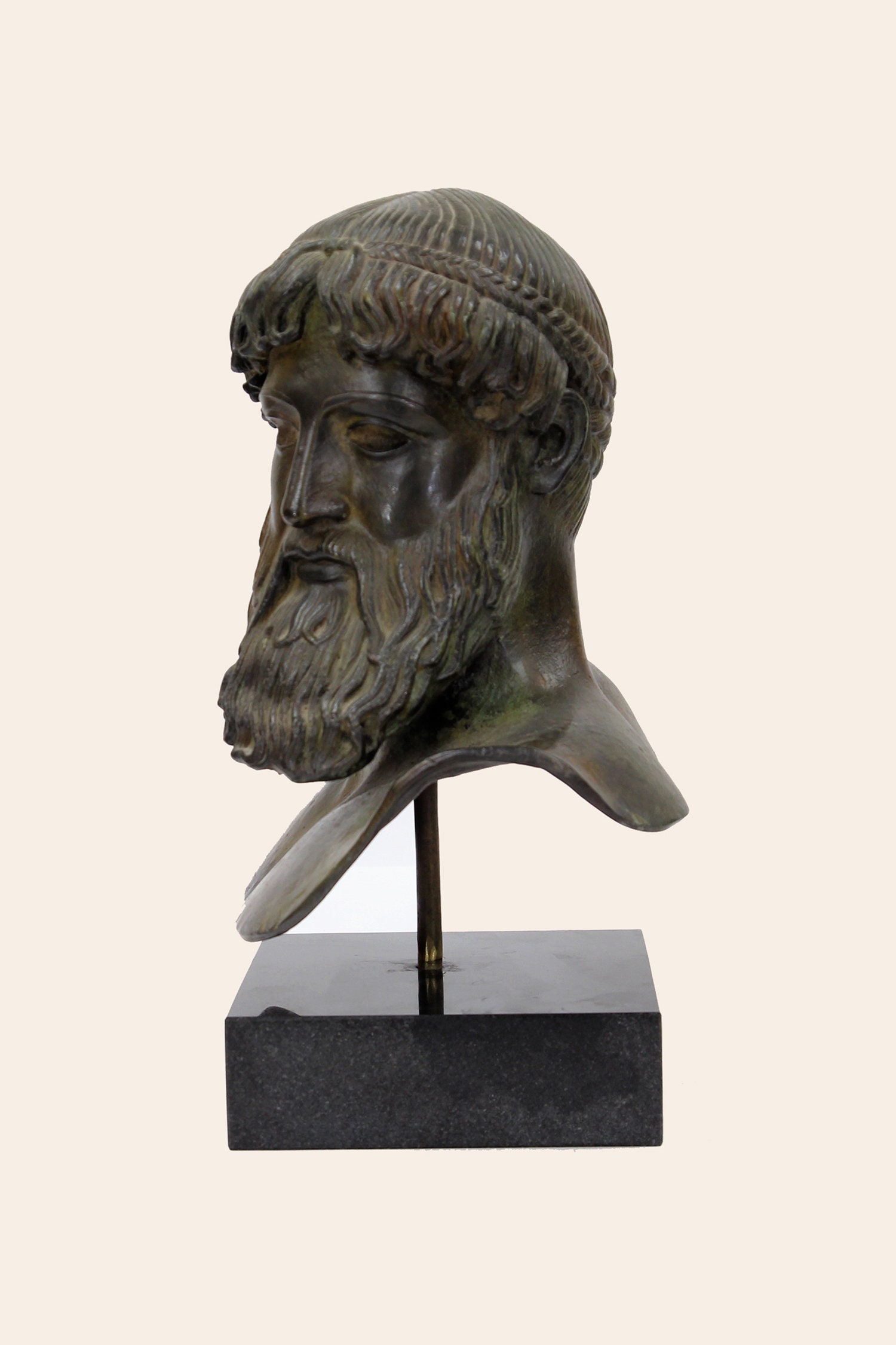Poseidon Statue God of Water Sea Solid Bronze Casting Head - Etsy Norway