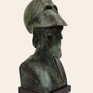 Ajax the Great Statue, Aias Solid Bronze Bust Sculpture, Greek ...