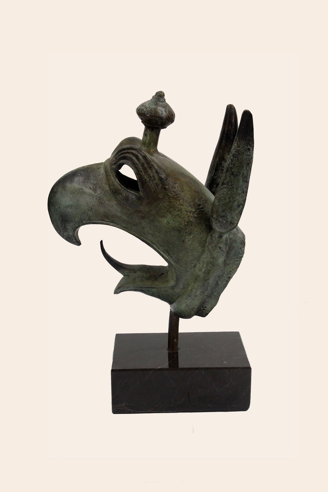 Griffin Bronze Statue Ancient Greek Mythology Creature Griffon Head ...
