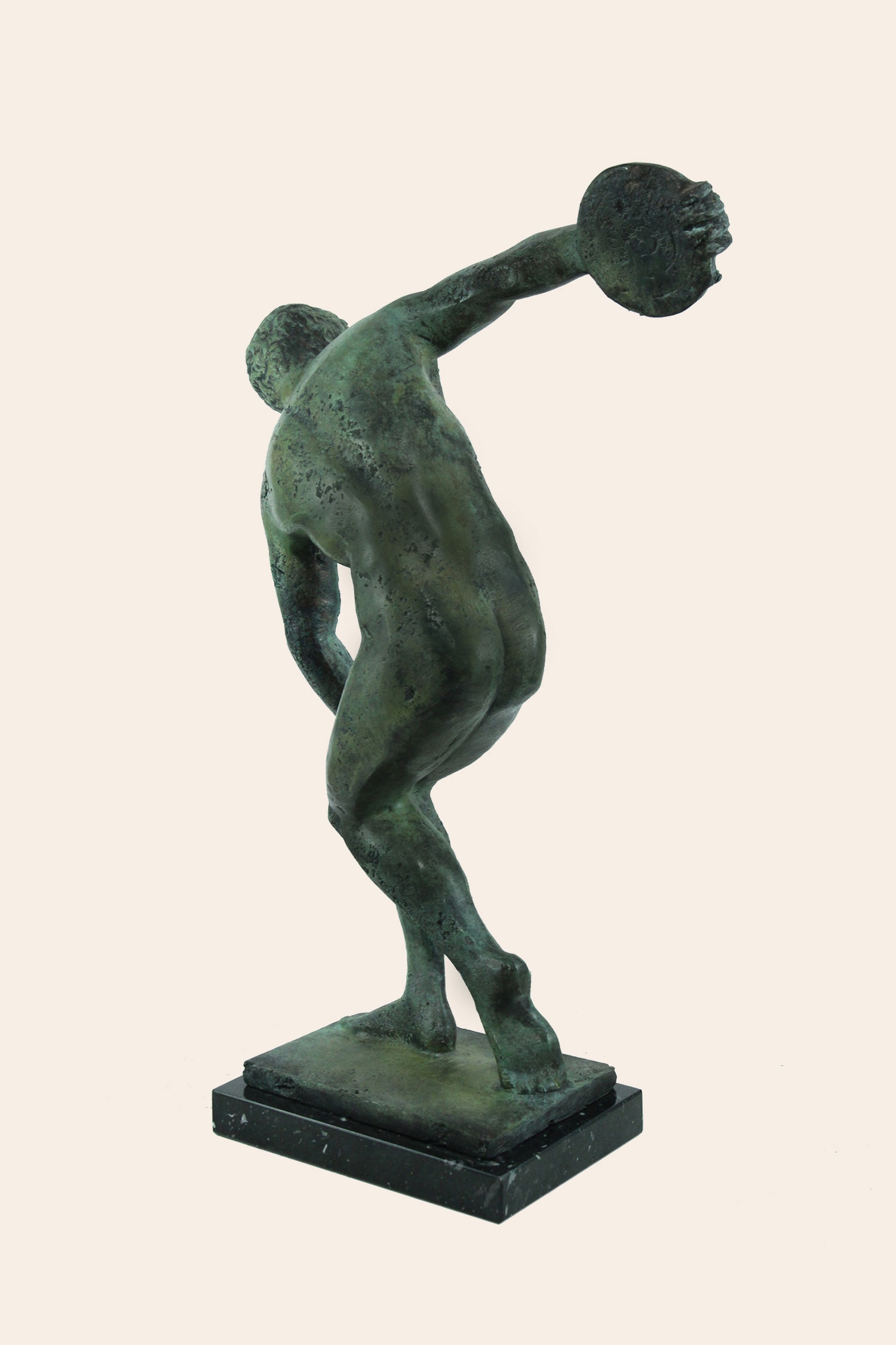 Art & Collectibles Sculpture Discobolus Statue Ancient Greek Bronze ...