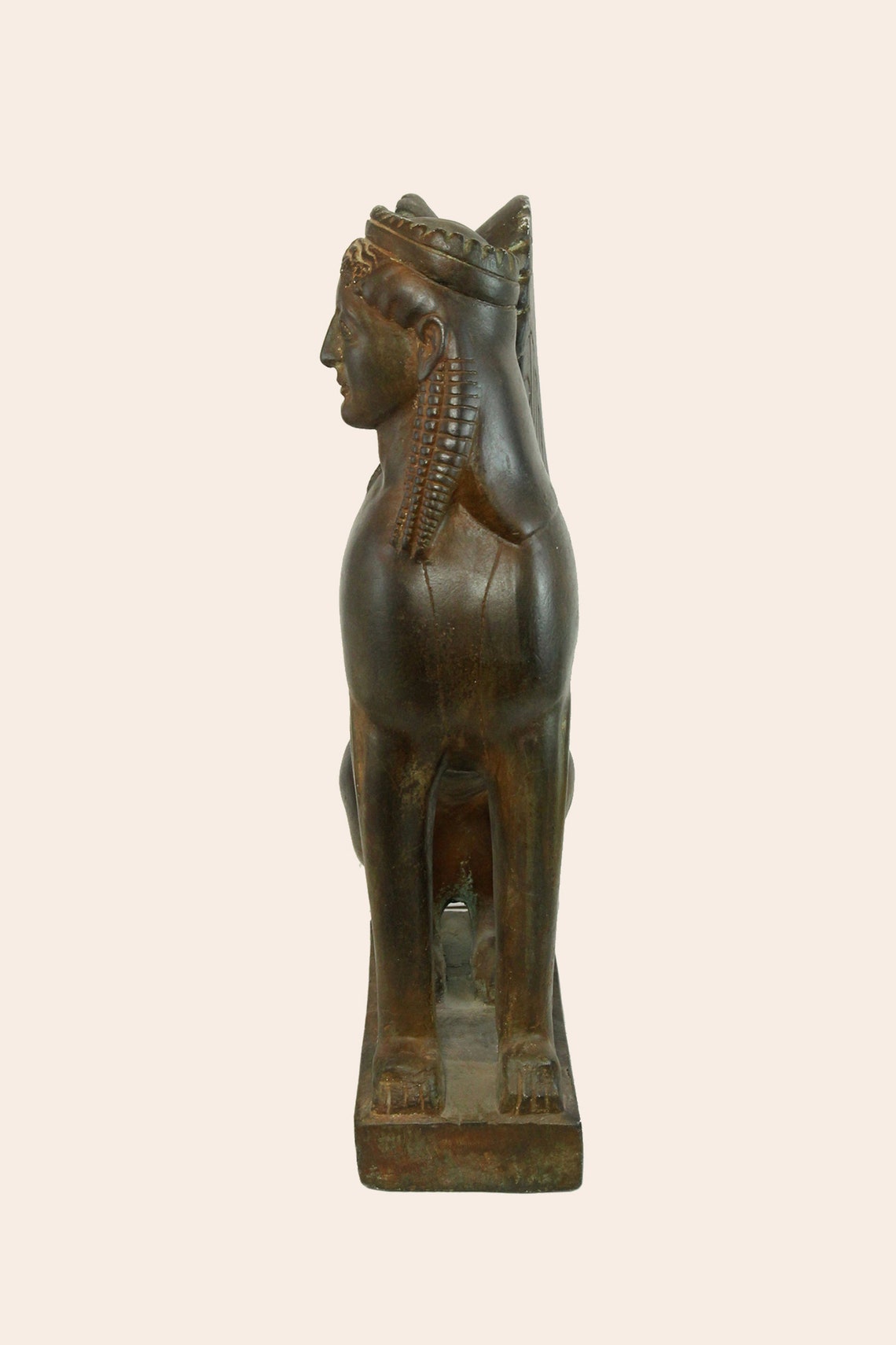 Greek Sphinx Statue, Plaster Casting Greek Mythology Sphinx Plaster ...
