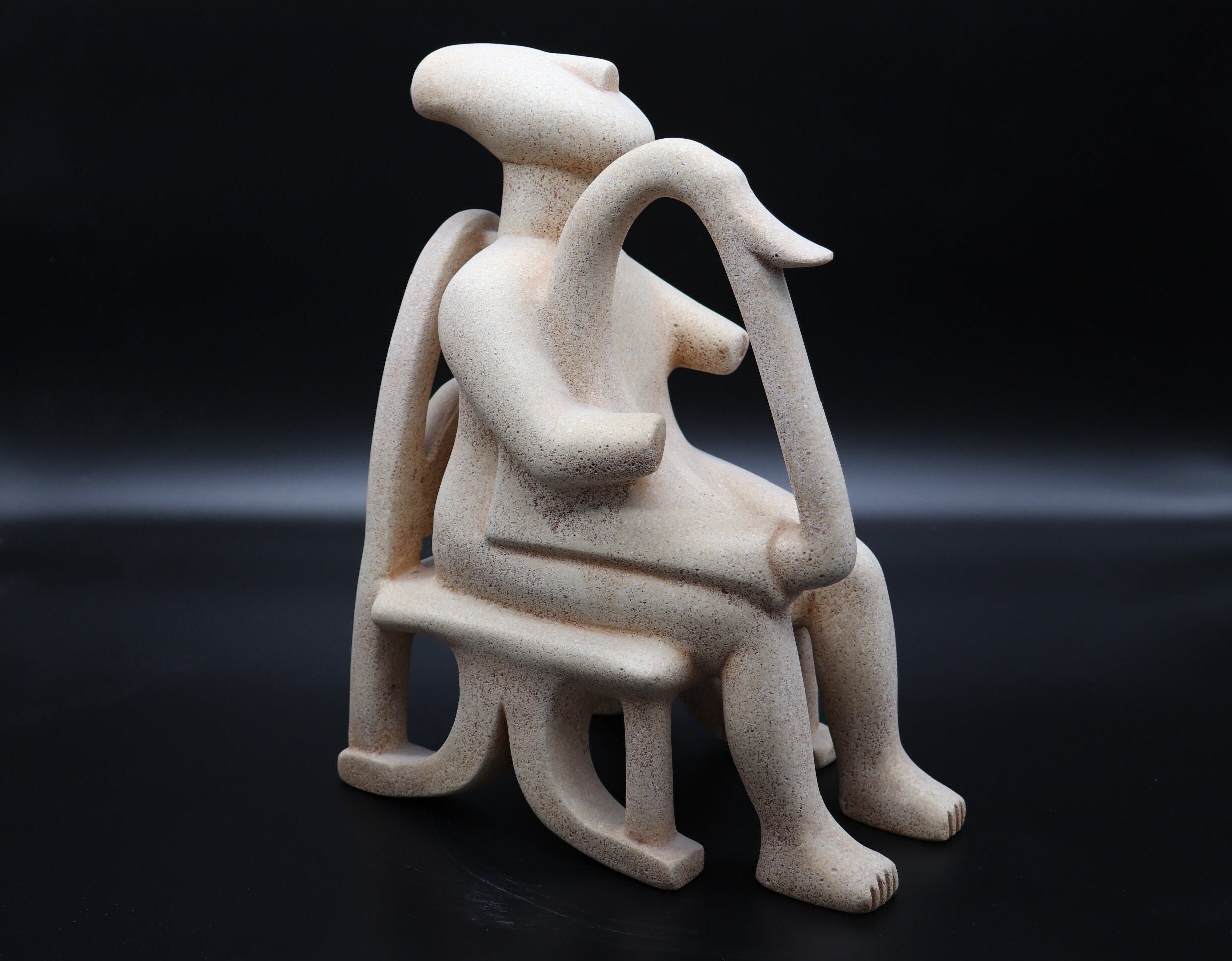 Cycladic Harpist Statue, Ancient Greek Music Art Inspired Large ...