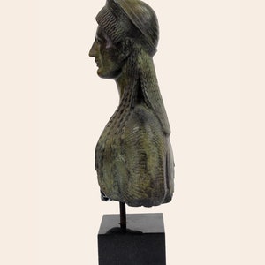 Korai Acropolis Statue, Female Greek Athene Statue, Solid Bronze Greek ...