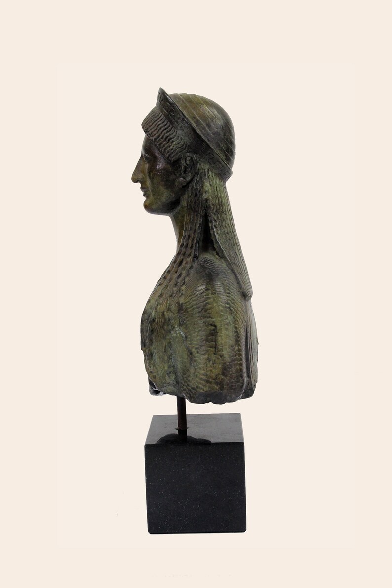 Korai Acropolis Statue, Female Greek Athene Statue, Solid Bronze Greek ...