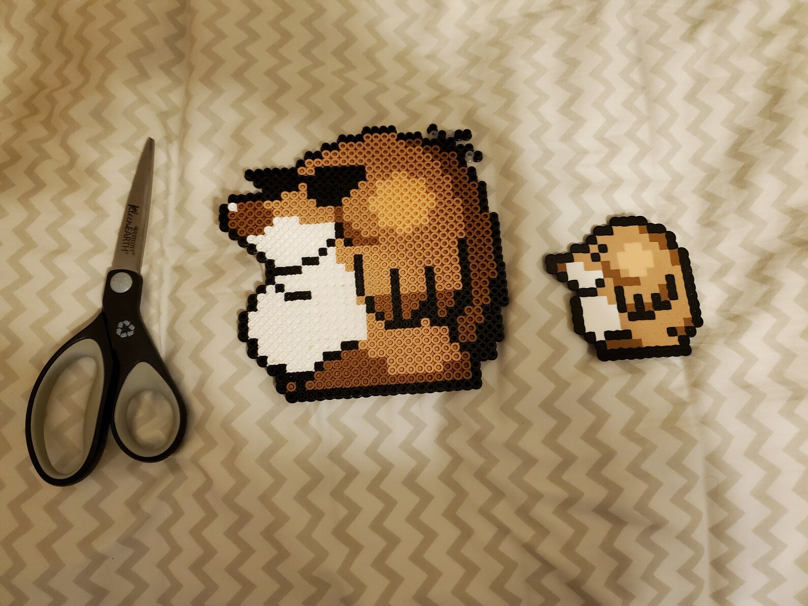 Super Mario World Monty and Mega Mole Perler Bead Sprite Set | Etsy