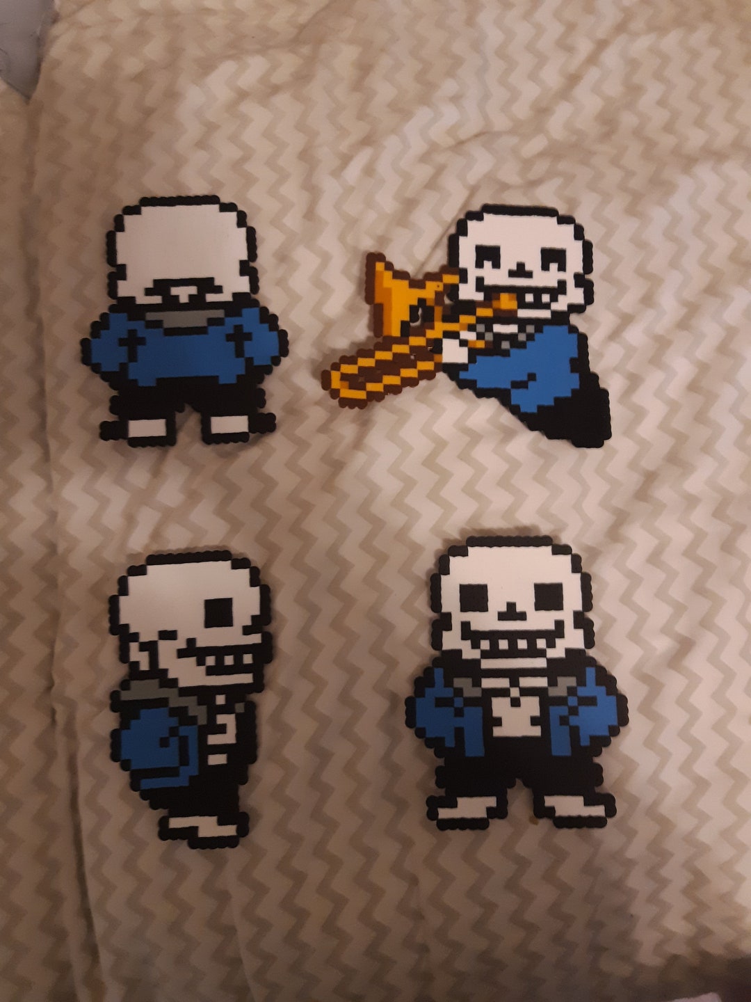 UNDERTALE Sans Perler Bead Sprite Set 2 - Etsy