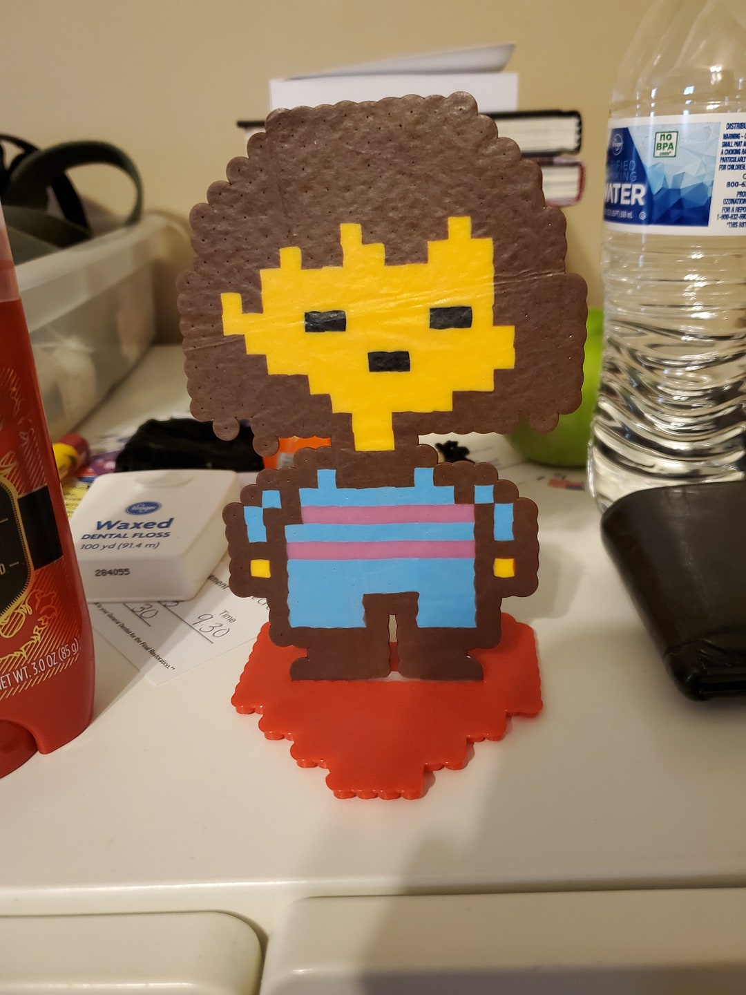 UNDERTALE Frisk on Red Heart Stand Sprite - Etsy