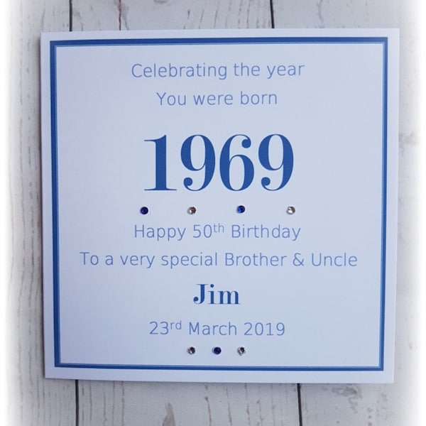 Year You Were Born Birthday Card - Etsy UK