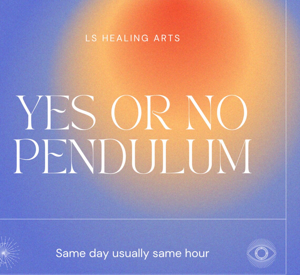 YES or NO Same Day Pendulum 1 Question With Bonus Oracle Card - Etsy