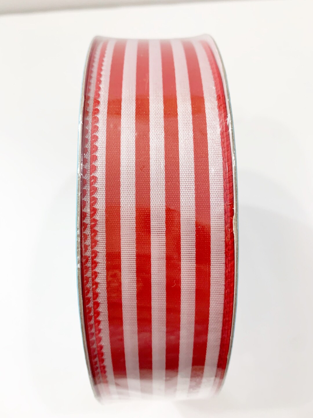 Red and White Stripe Ribbon, WIRED *50 Yard Roll 1.5 Inch, Members Mark ...