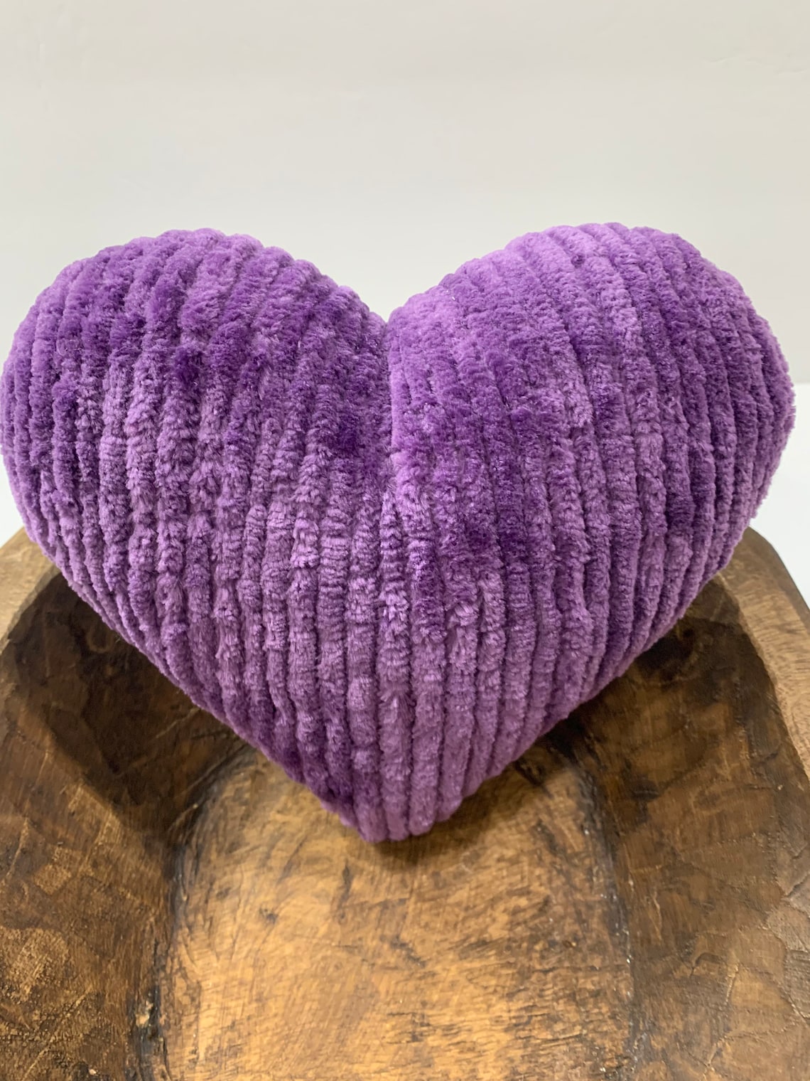 Purple Heart Valentines Day Valentines Decor Large Heart | Etsy