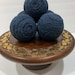 Navy Blue Decorative Yarn Ornament Balls Wreath Attachments - Etsy