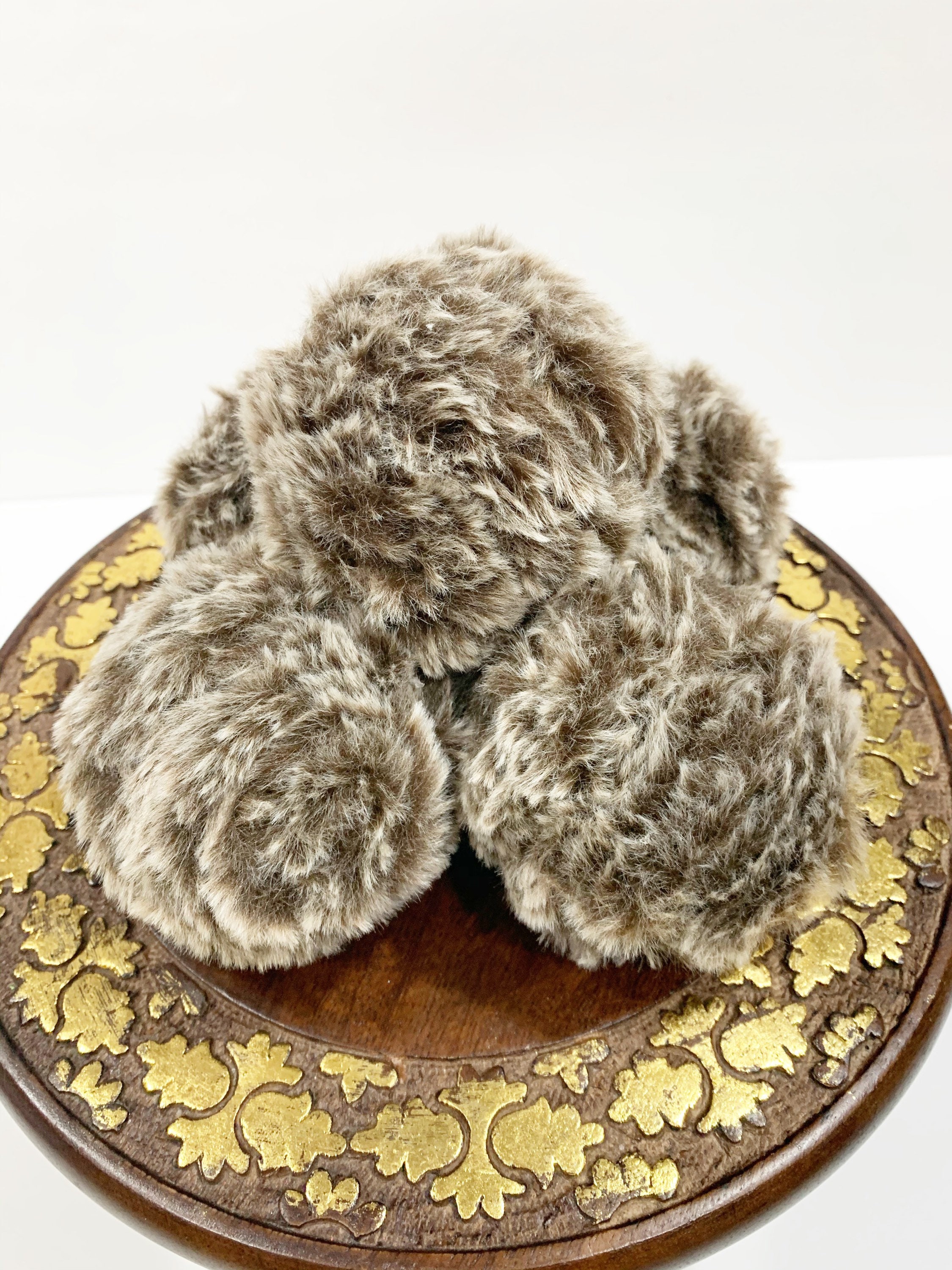 Faux Fur Decorative Ornament Balls Wreath Attachments Tiered | Etsy