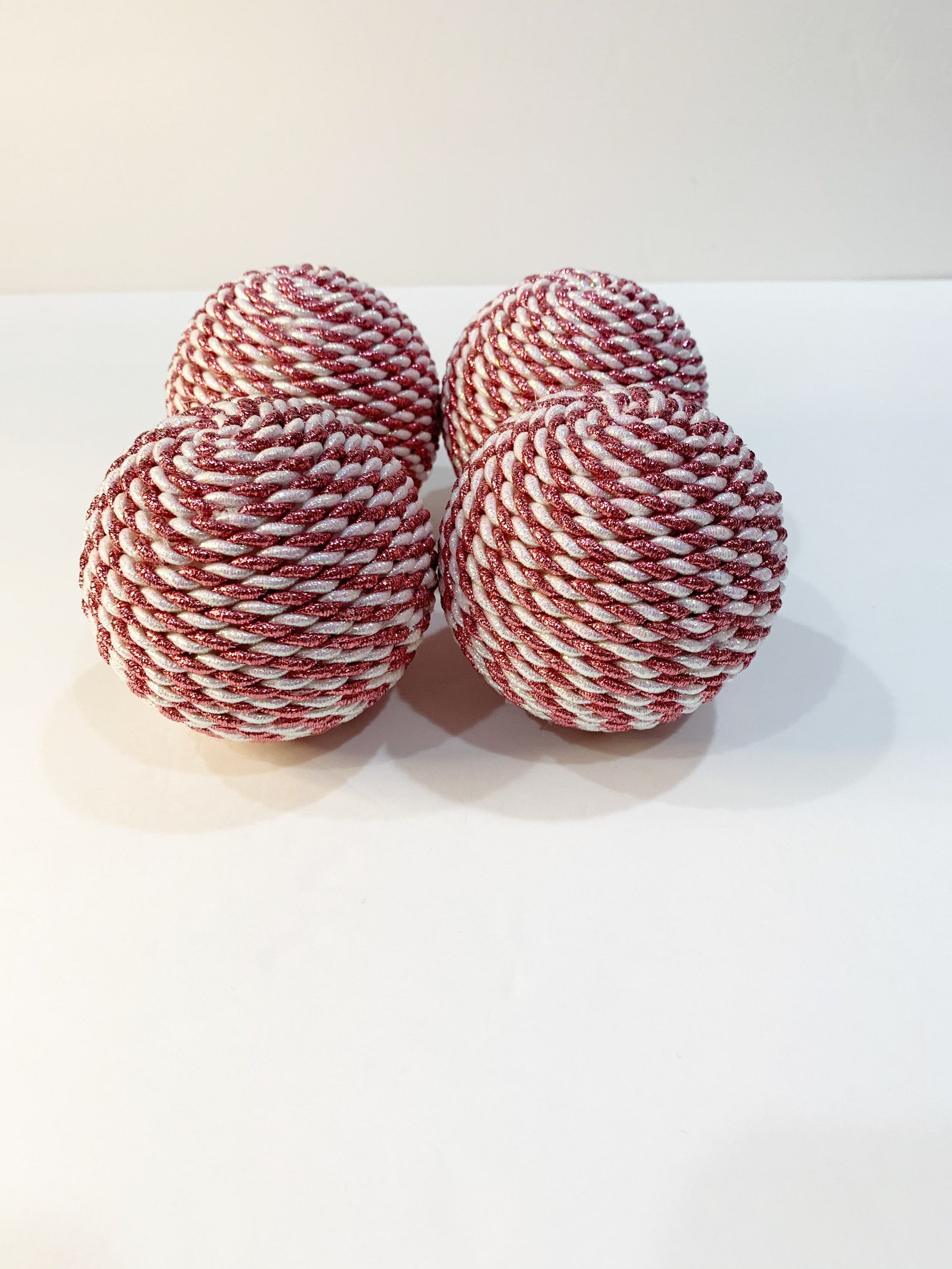 Decorative Rope Ornament Balls Christmas Decorations - Etsy