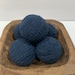 Navy Blue Decorative Yarn Ornament Balls Wreath Attachments - Etsy
