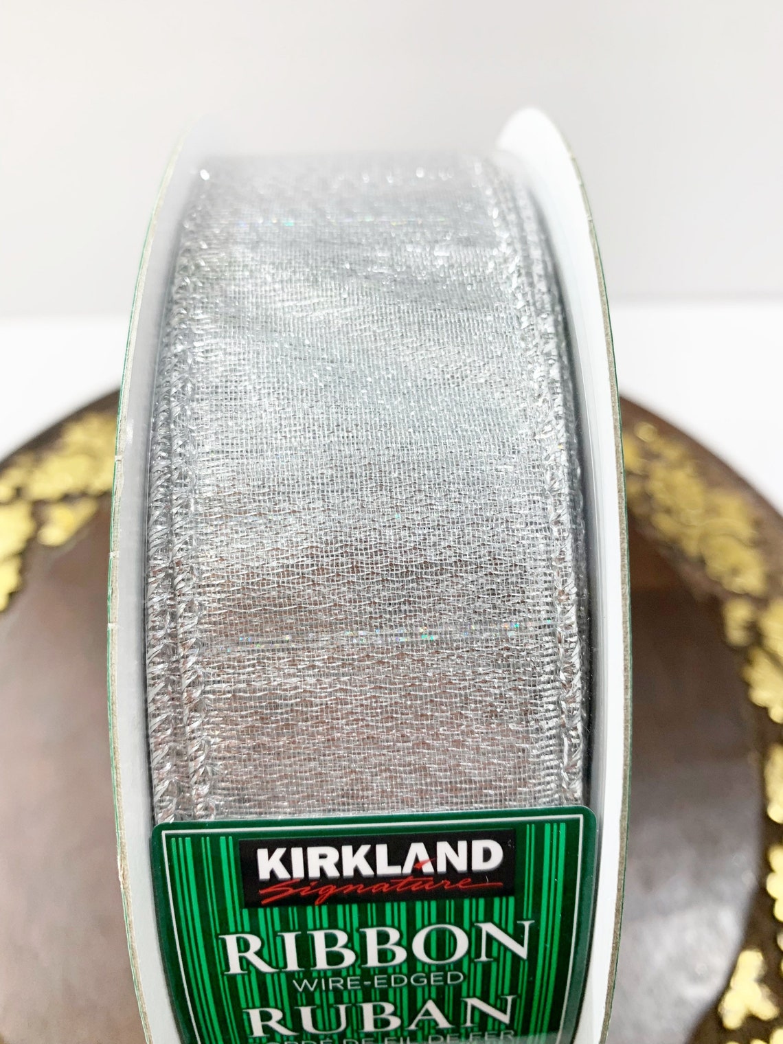 Silver Ribbon WIRED 50 Yard Roll 1.5 Inch Christmas - Etsy