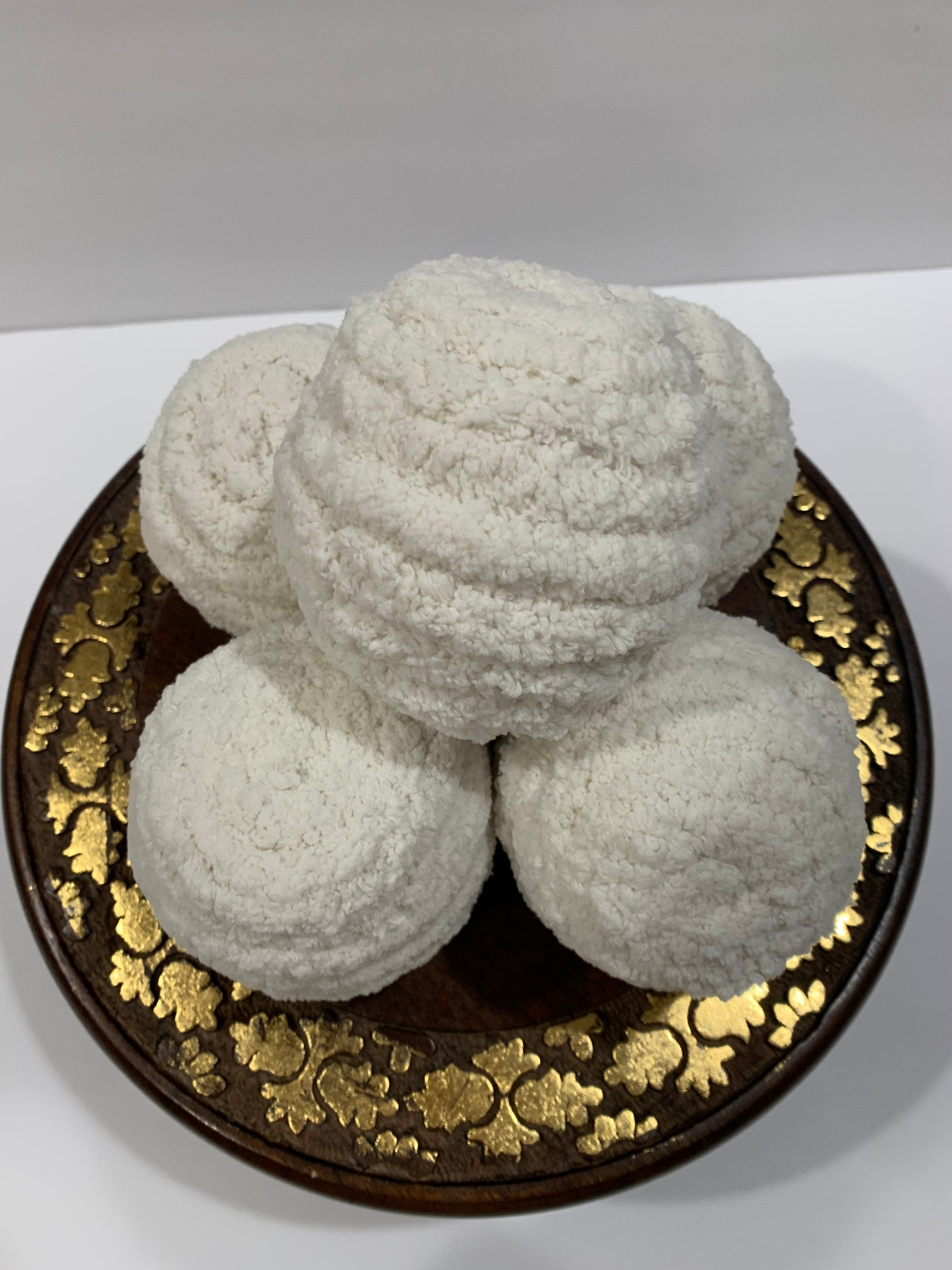 Ivory Decorative Yarn Ornament Balls Wreath Attachments | Etsy