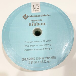 Black and Cream Stripe Ribbon, WIRED 50 Yard Roll 1.5 Inch, Members ...