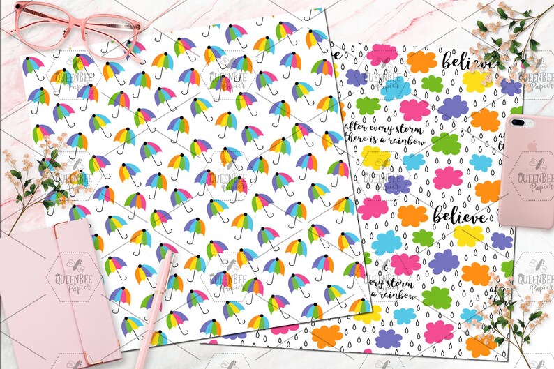 Baby Digital Paper Rainbow Baby Digital Patterns Seamless - Etsy