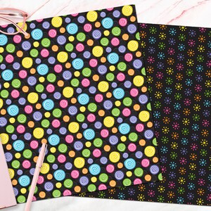 Rainbow Digital Paper Pack Commercial Use Scrapbook Paper - Etsy