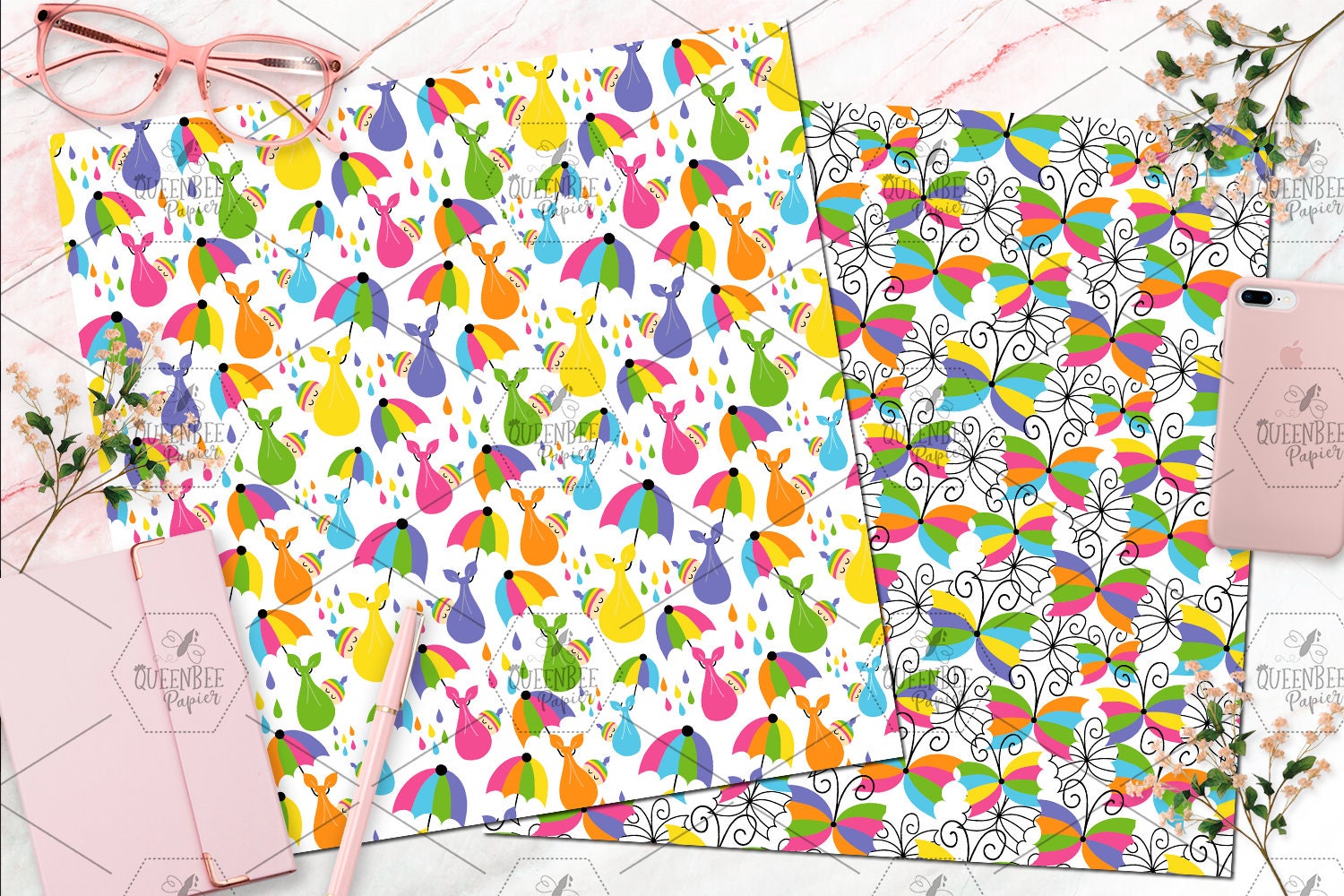 Baby Digital Paper Rainbow Baby Digital Patterns Seamless - Etsy