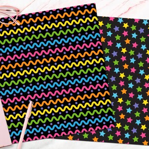 Rainbow Digital Paper Pack Commercial Use Scrapbook Paper - Etsy