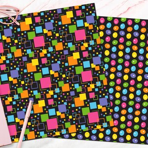 Rainbow Digital Paper Pack Commercial Use Scrapbook Paper - Etsy