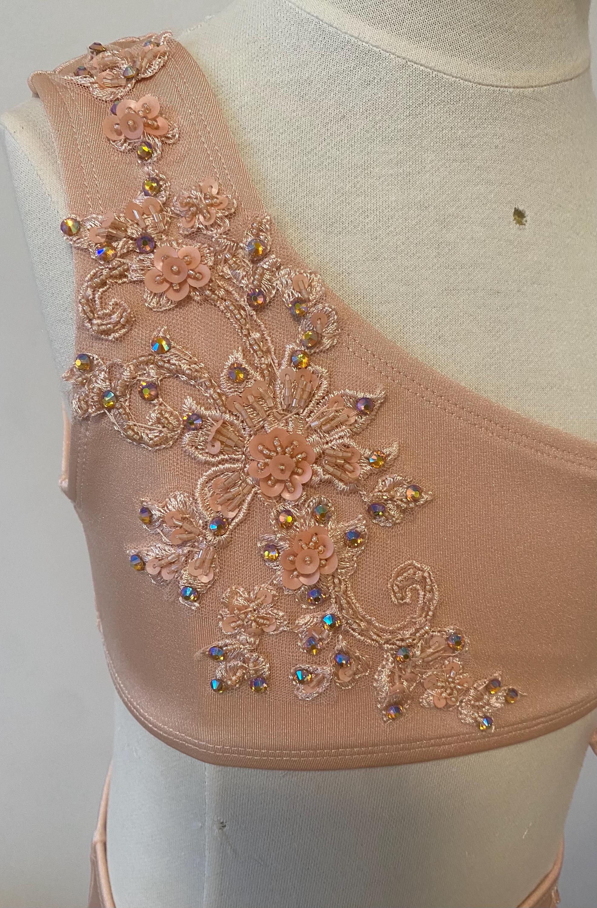 Dance Costume/appliqués/rhinestones/ Child Small - Etsy