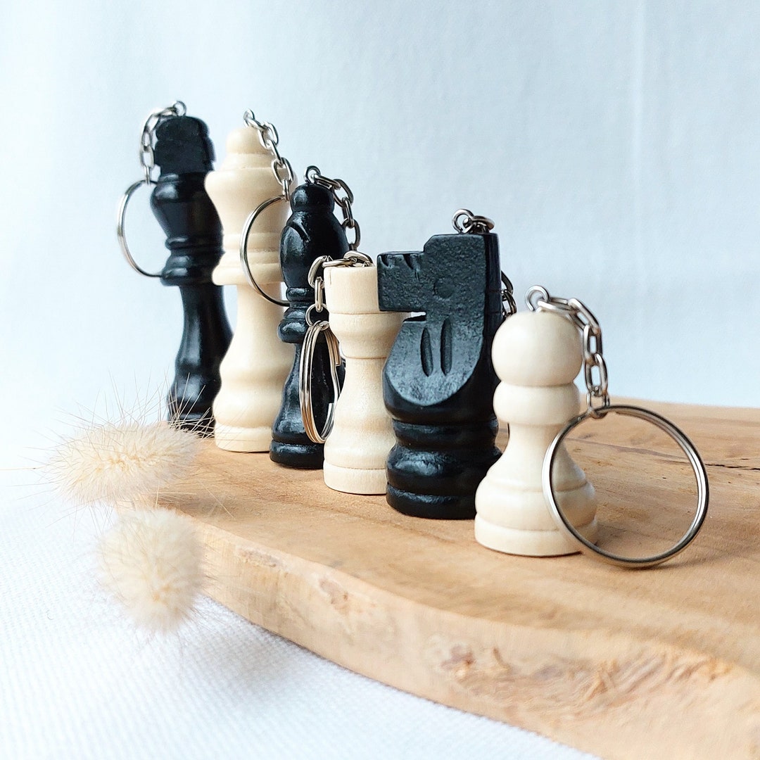 Chess Piece Keychain | Chess Piece Keychain | Chess | Chess - Etsy