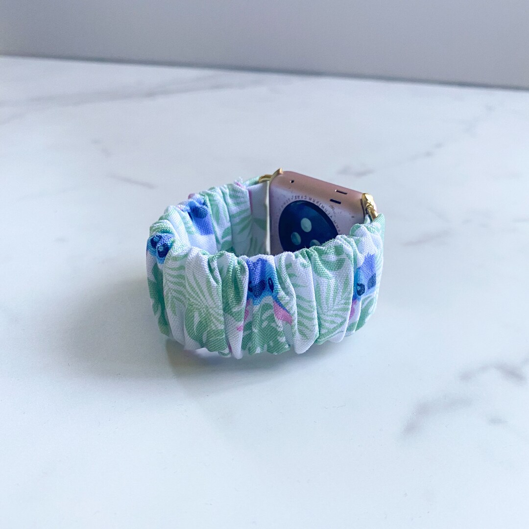 Green Stitch Tropical Monstera Apple Watch Band // Jbrandy Design - Etsy