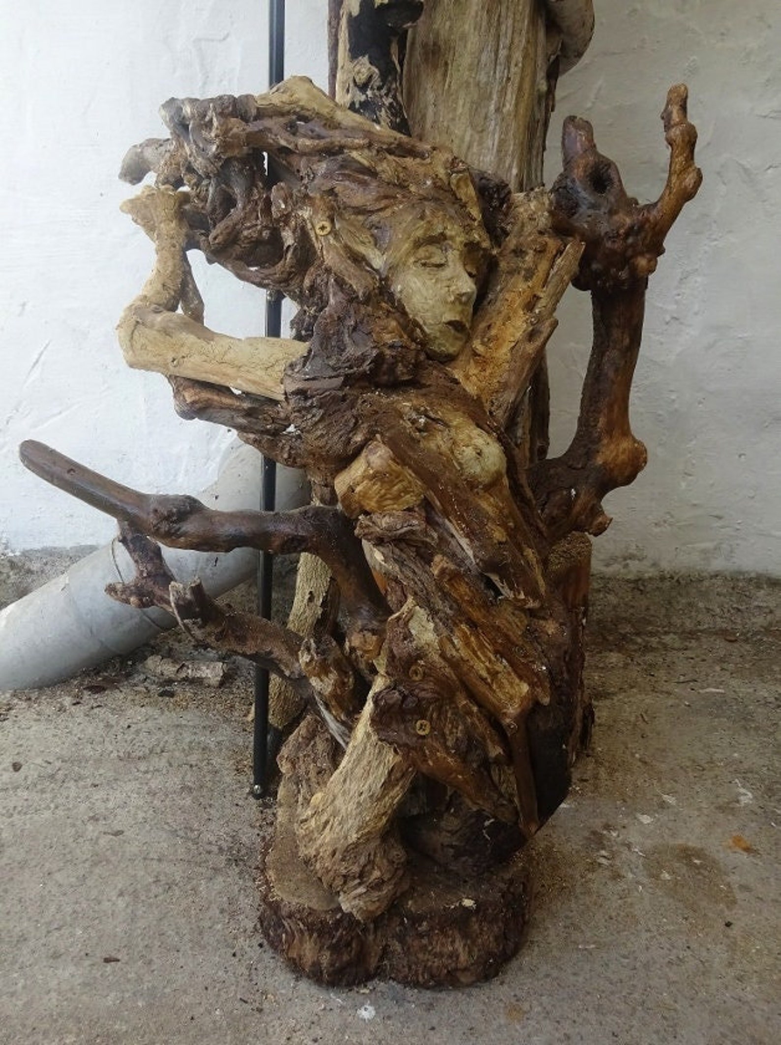Woodland Spirit Dancing Fairy Driftwood Garden Sculpture - Etsy UK