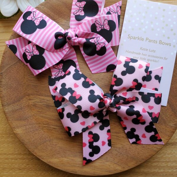 Minnie Mouse Hair Bow - Etsy