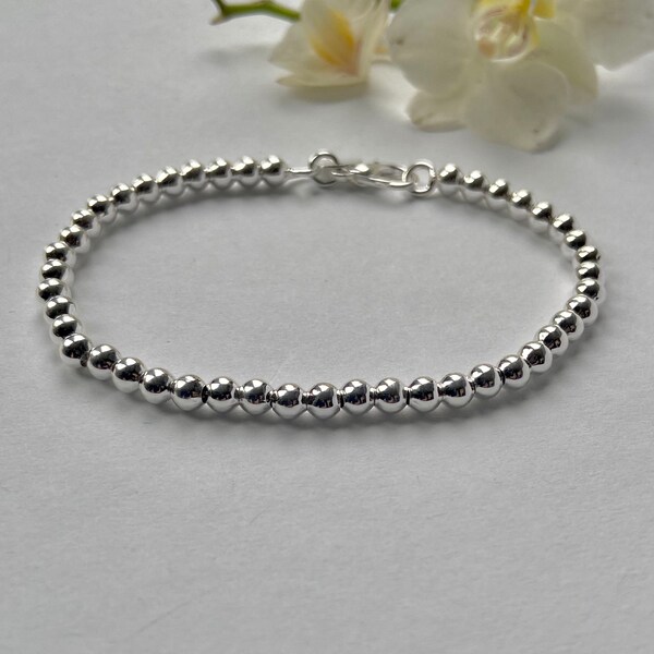 Silver Ball Bracelet - Etsy