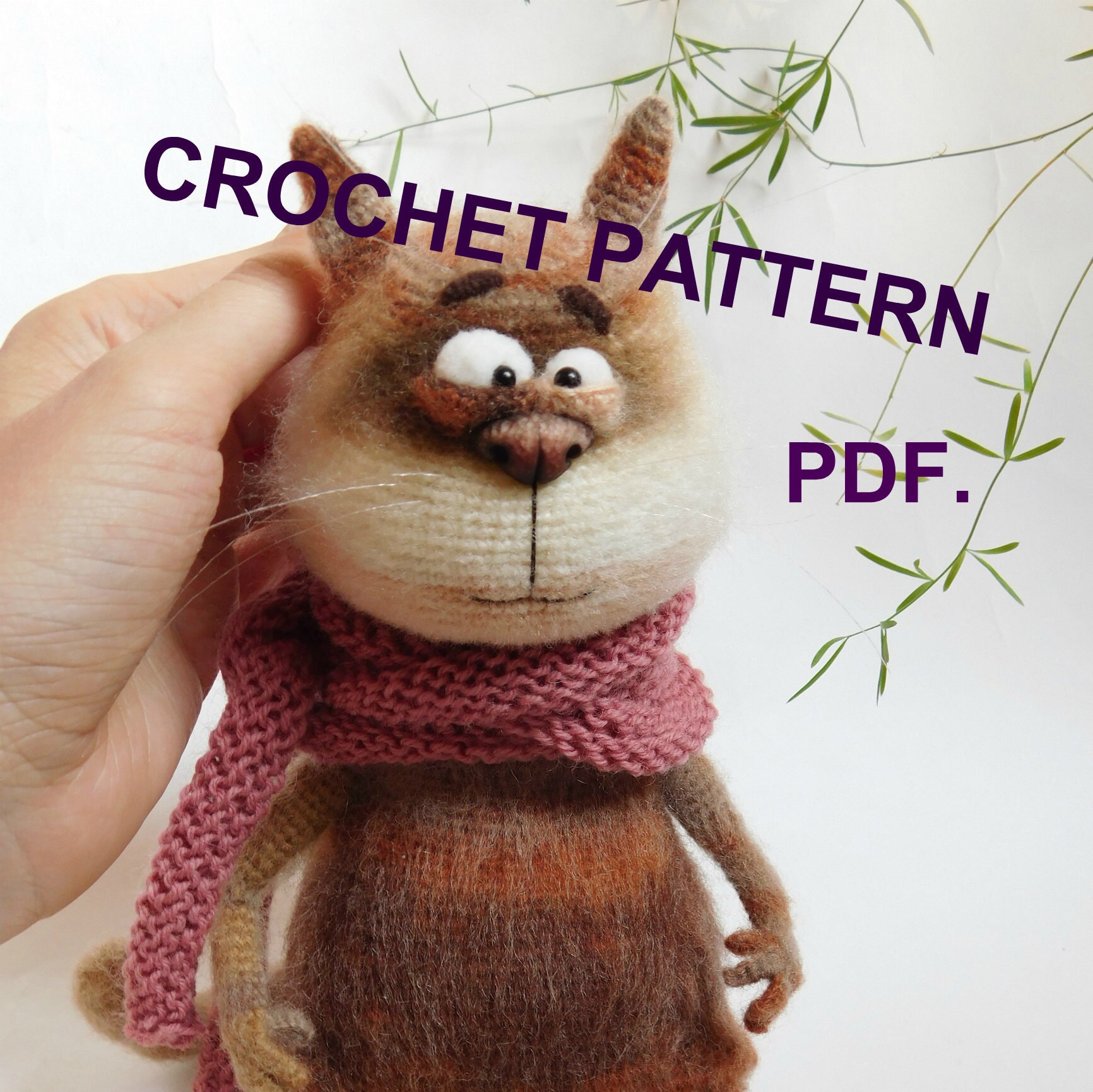 Crochet Pattern - Fat Cat Toy - Crochet Animal - Crochet Cat ...