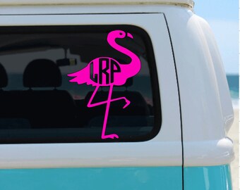 Flamingo Car Decal | Etsy