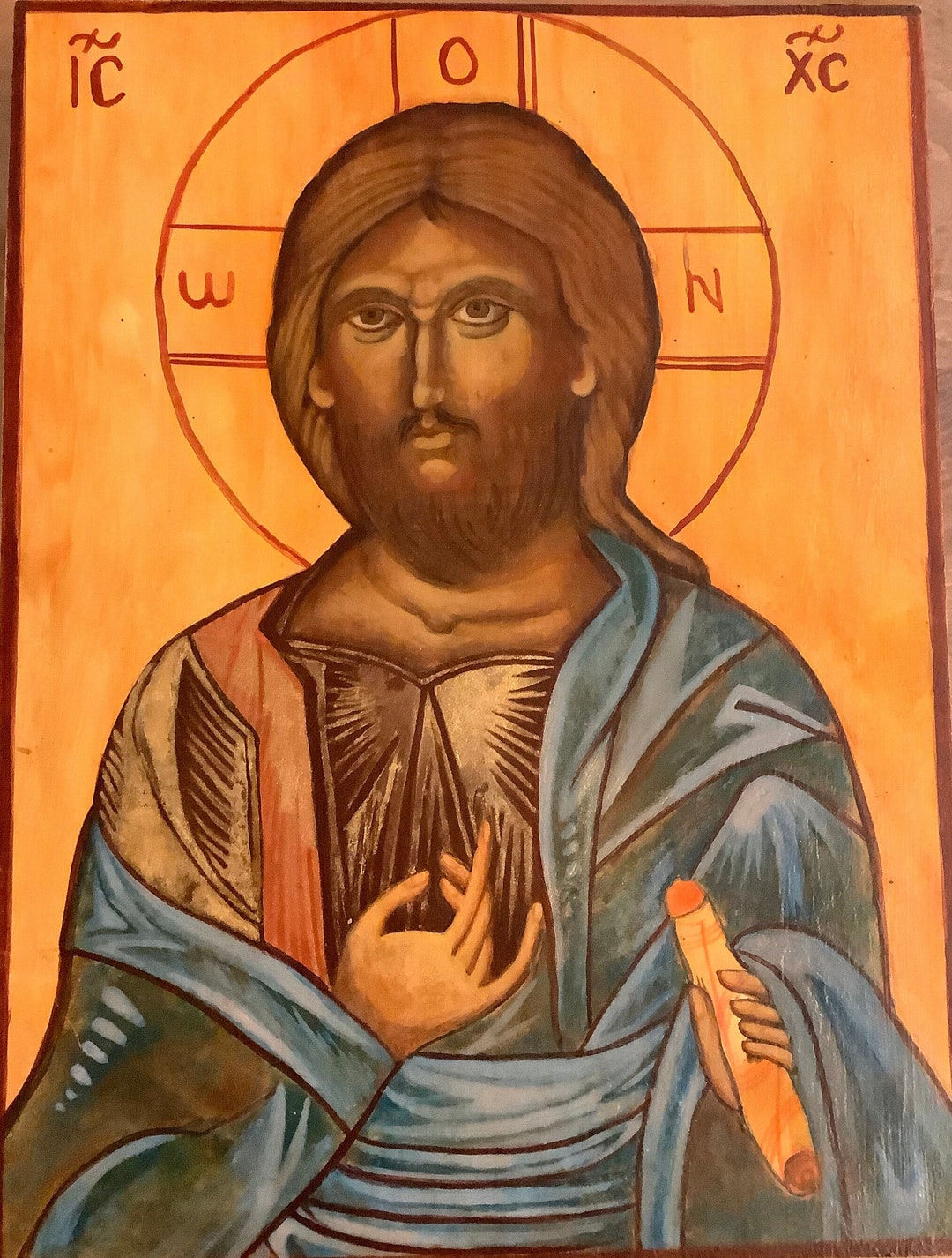 Icon of Jesus Christ - Etsy