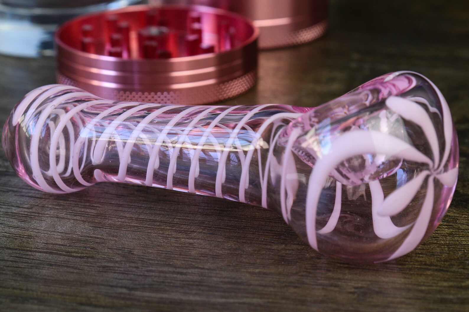 Tiny Pink Good Vibes Set: 3 Inch Pink Glass Smoking Pipe Herb - Etsy
