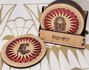Egyptian Coaster Set - Etsy