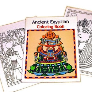 18 Page Ancient Egyptian Adult Coloring Book / Downloadable / Printable ...