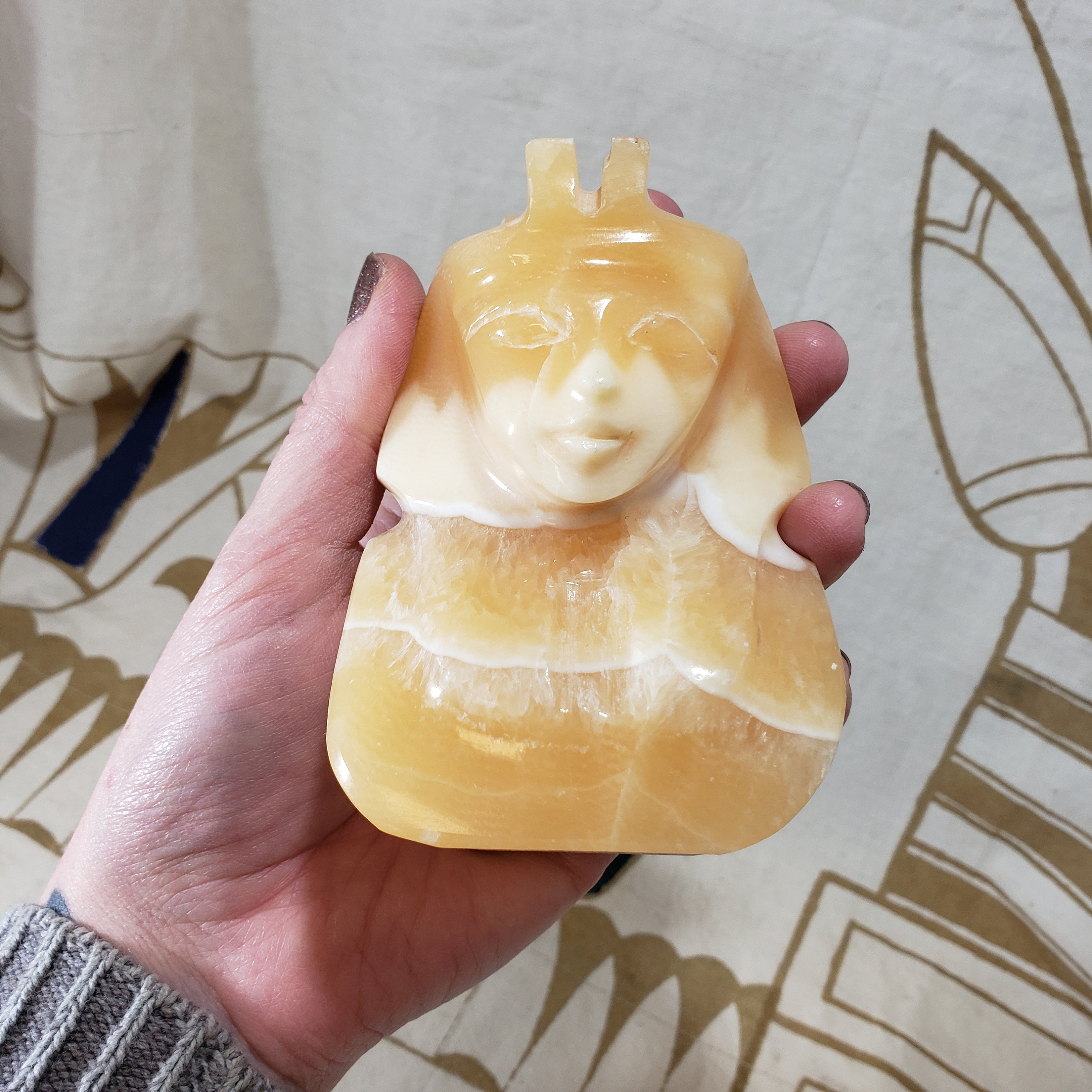 Egyptian King Tut Alabaster Statue Made in Egypt - Etsy
