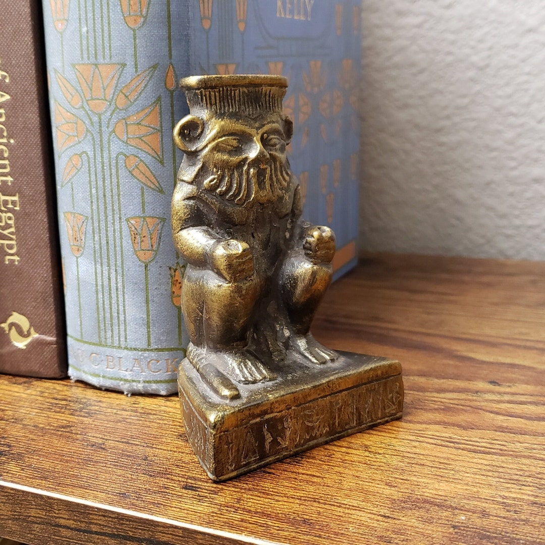 Egyptian Dwarf God Bes Statue - Ancient Egypt Collectible - Made in ...