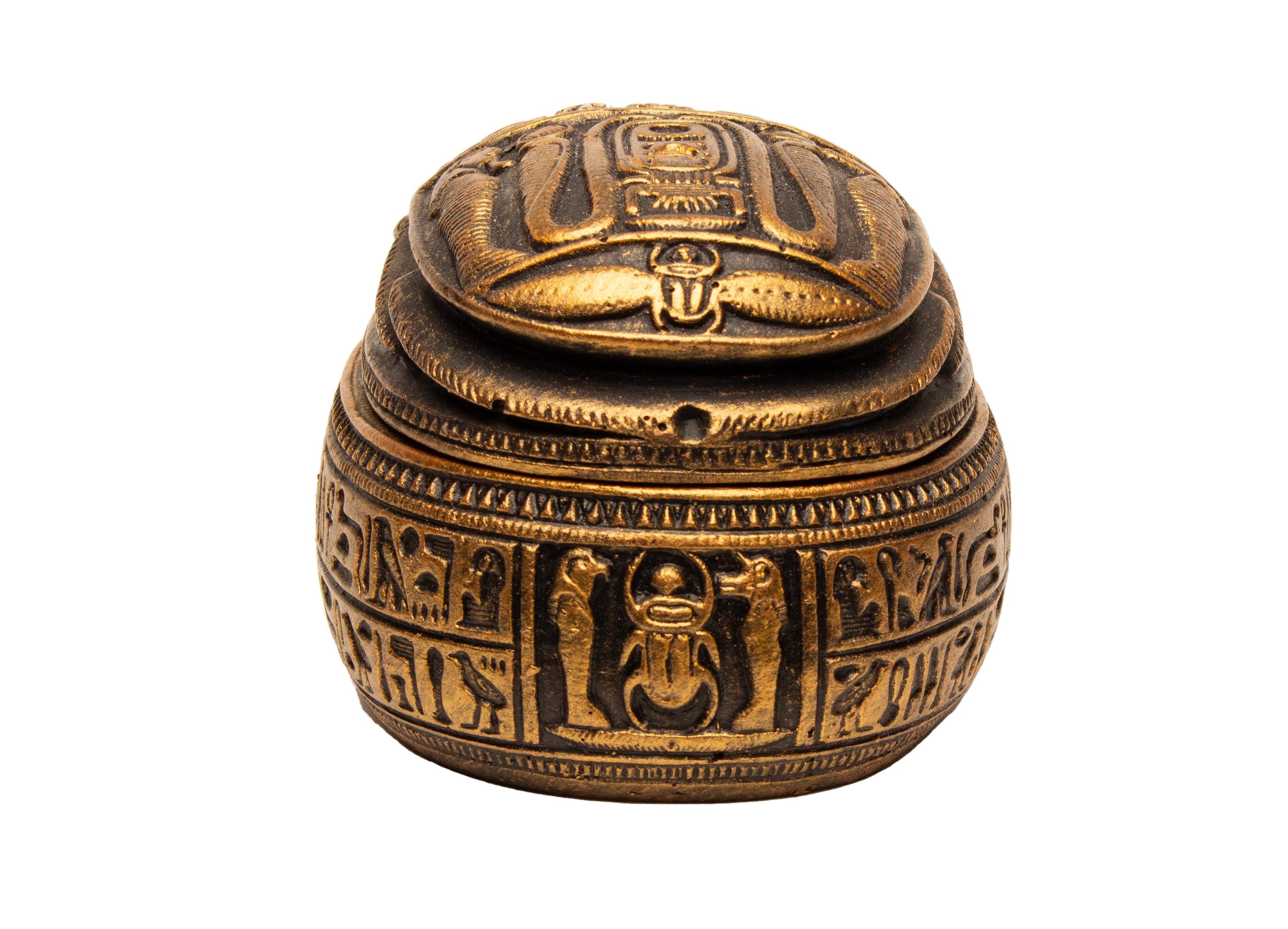 Egyptian Scarab Box With Removable Lid - Made in Egypt - Etsy