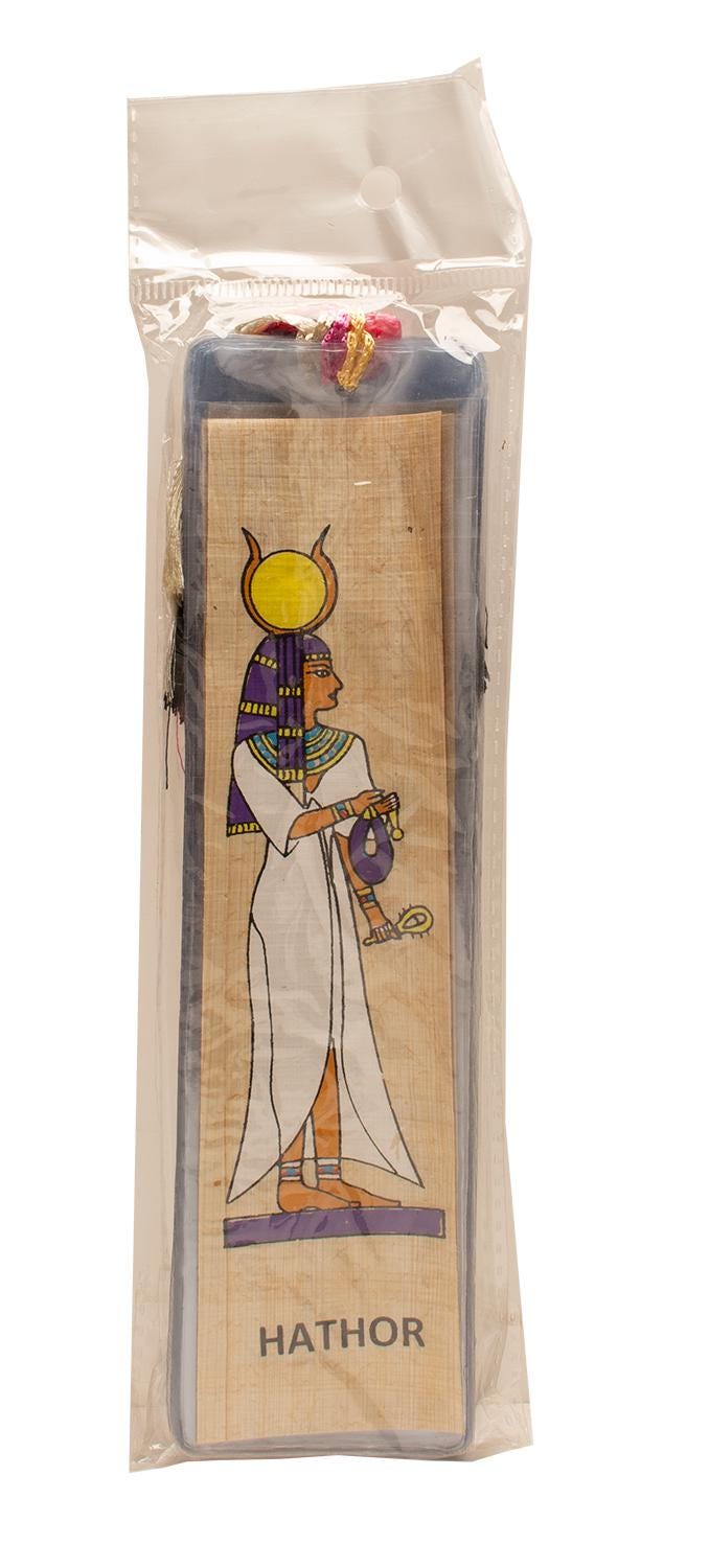 Papyrus Bookmarks - Egyptian Gods/goddesses - Set of 12 - Made in Egypt ...