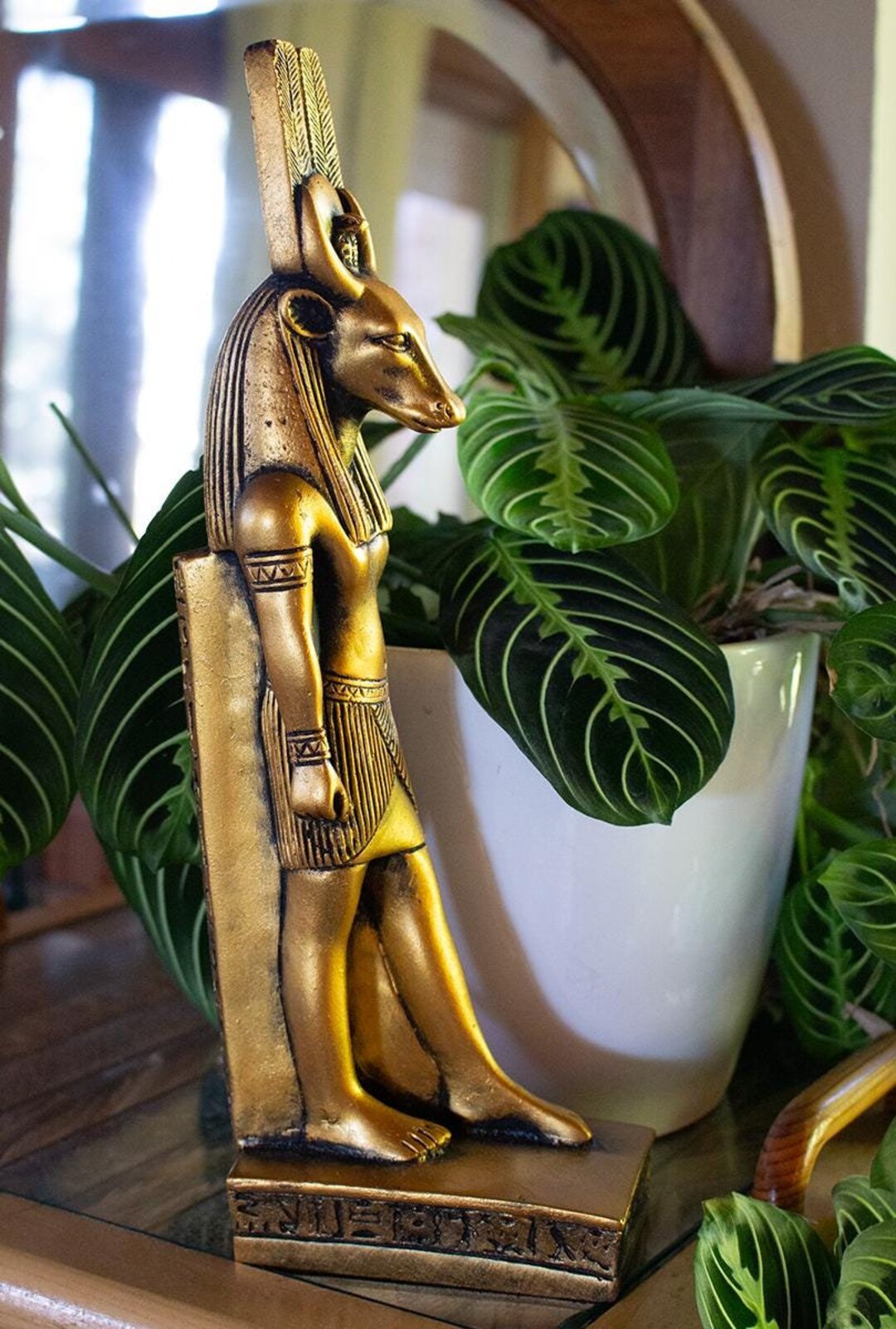 Egyptian God Montu Statue - Ancient Egypt Collectible- Made in Egypt - Etsy