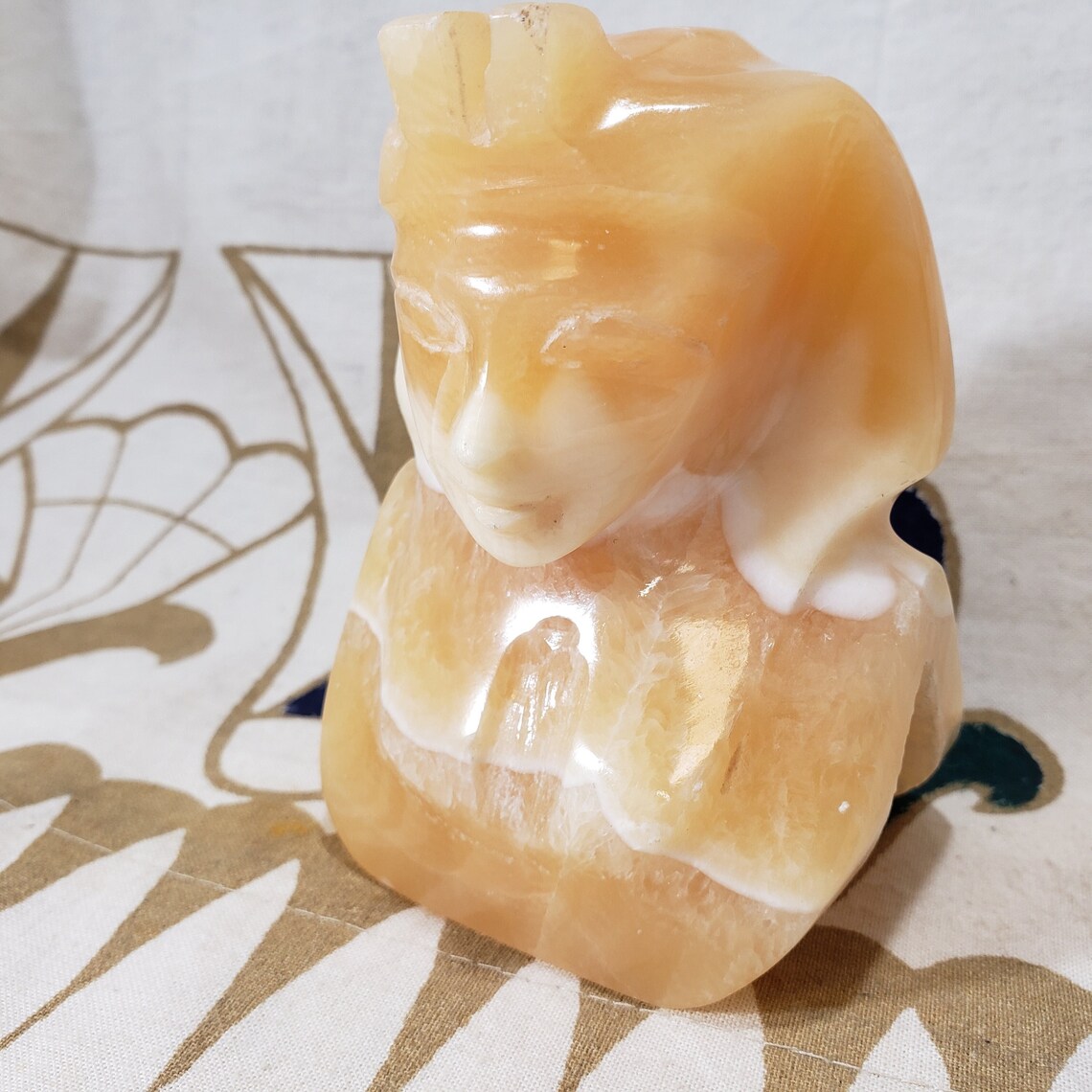 Egyptian King Tut Alabaster Statue Made in Egypt - Etsy