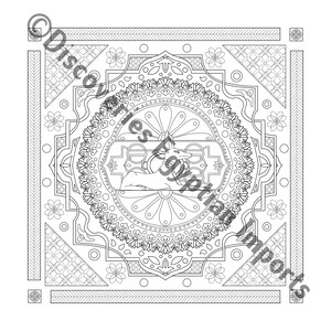 16 Page Ancient Egyptian Mandala Adult Coloring Book / Downloadable ...