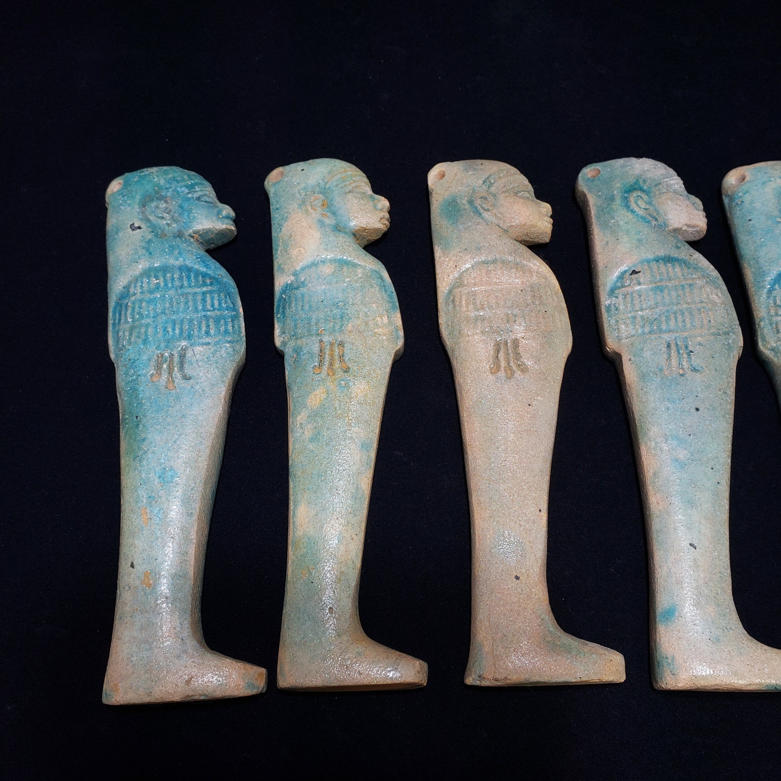 Egyptian Imsety Four Sons of Horus Collectible - Canopic Figures - Sold ...