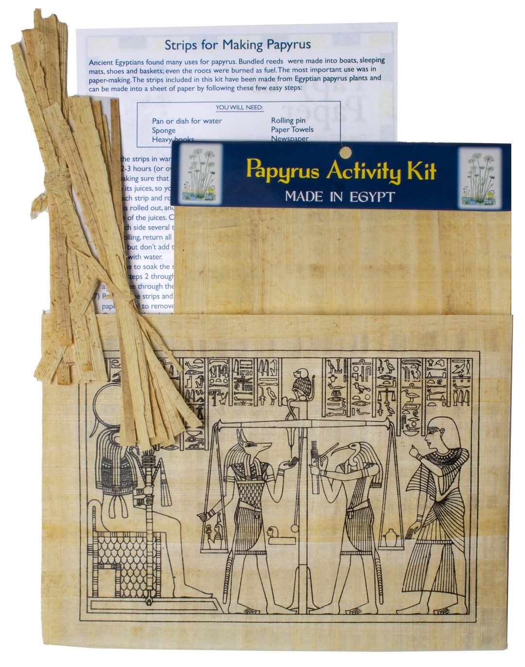 Papyrus Activity Kit - Ancient Egypt Home School Supplies - Egyptology ...