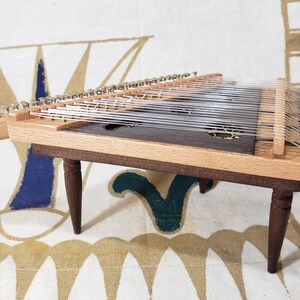 Miniature Zither Figurine - Volkszither Collectible - Qanun Musical ...